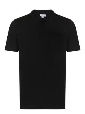 Sunspel Riviera Polo Shirt - Black