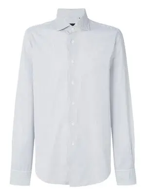 DELL'OGLIO Fine Stripe Shirt - White