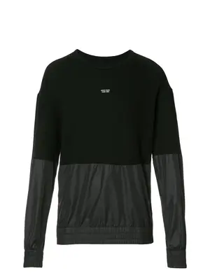 MOSTLY HEARD RARELY SEEN Paneled Sweatshirt - Black
