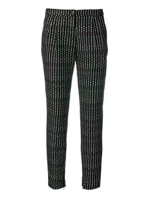 Philipp Plein Pinstripe Plein Trousers - Black