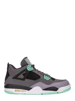 JORDAN Air 4 Retro Green Glow Sneakers Grey