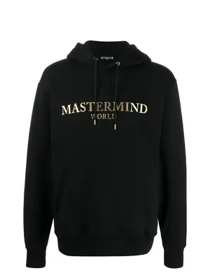 MASTERMIND WORLD Logo Plaque Hoodie - Black
