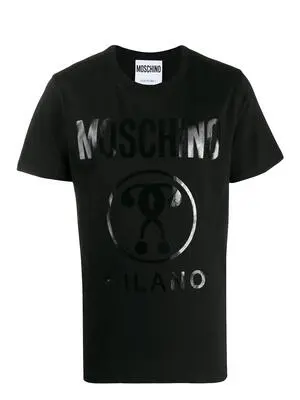 Moschino Milano Logo-print T-shirt - Black