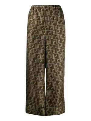 FENDI FF Motif Cropped Trousers