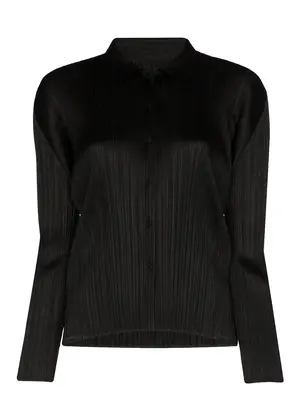 Issey Miyake Plissé Shirt - Black