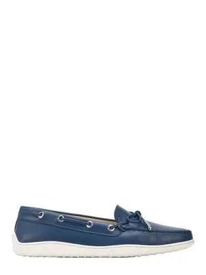 TOD'S Lace-up Leather Loafers - Blue