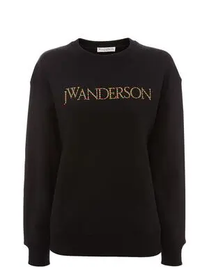 JW Anderson Embroidered Logo Sweatshirt - Black
