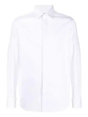 XACUS Long Sleeve Tailored Shirt - White