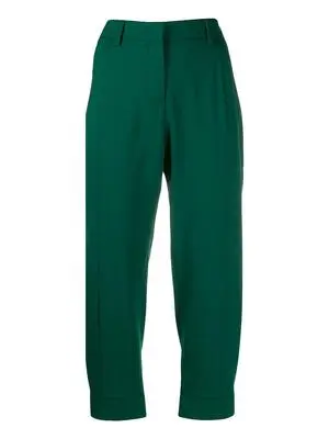 Alberto Biani Cropped Trousers - Green