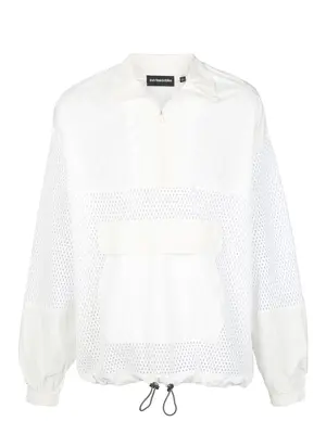 GOD'S MASTERFUL CHILDREN Mesh Panel Windbreaker - White
