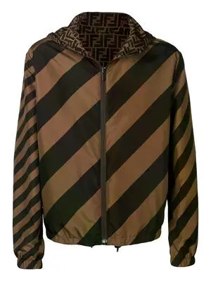 Fendi Reversible Windbreaker Jacket - Brown