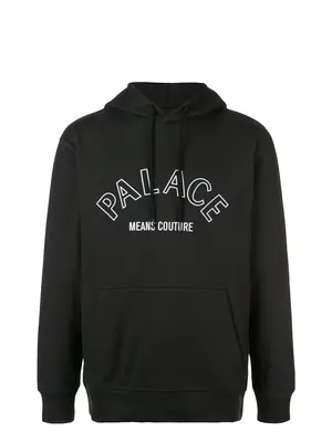 PALACE Couture Drawstring Hoodie - Black