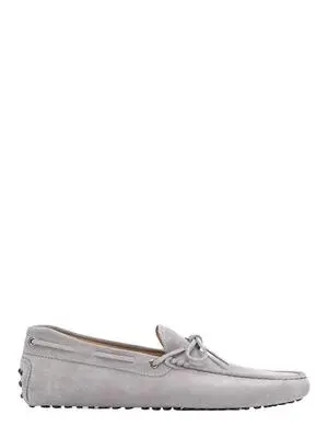 TOD'S Tod's Gommino Driving Boat Shoes With Embossed Logo Grey