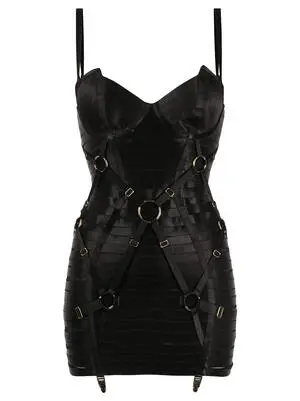 BORDELLE Angela Adjustable Bondage Dress - Black