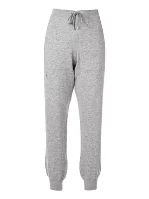 BARRIE Drawstring Cashmere Track Pants - Grey