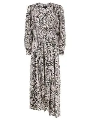 ISABEL MARANT ISABEL MARANT Zebra-Print Midi Dress