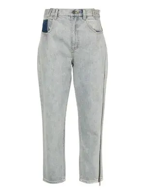 3.1 Phillip Lim High-waisted Cropped Jeans - Blue