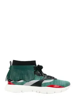 Valentino Garavani Heroes Embroidered Sneakers - Green