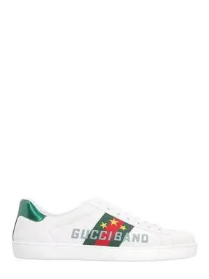 Gucci Ace Leather Sneakers - White