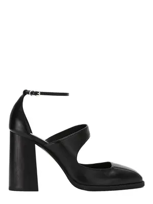 STUDIO CHOFAKIAN Leather Cut Out Pumps - Black