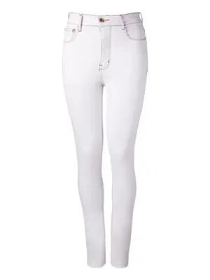 AMAPO High-rise Skinny Trousers - White