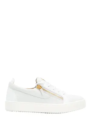 GIUSEPPE ZANOTTI Frankie Double-zip Low-top Sneakers - White