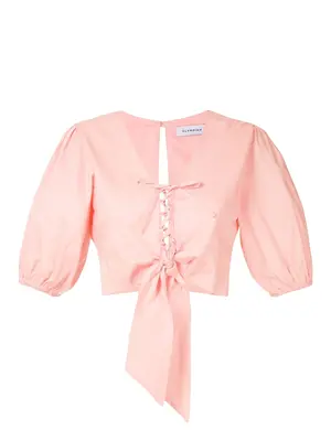OLYMPIAH Viorne Cropped Top - Pink
