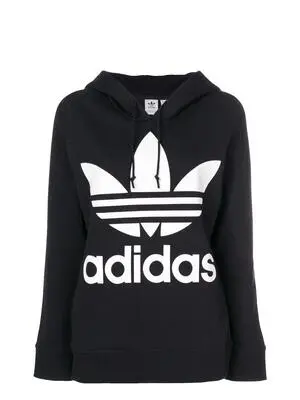 Adidas Trefoil Regular-fit Hoodie - Black
