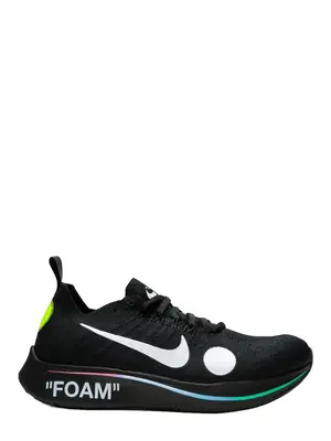 Nike X Off White Zoom Fly Mercurial Flyknit Sneakers - Black