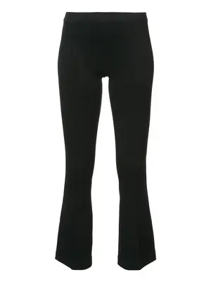HELMUT LANG Helmut Lang Cropped Flare Rib Trousers