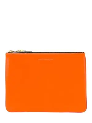 Comme Des Garçons Colour-block Zipped Wallet - Orange