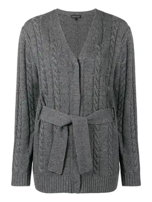 CASHMERE IN LOVE Cashmere In Love Cashmere Blend Cable Knit Cardigan