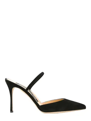 SERGIO ROSSI 95mm Godiva Mules - Black