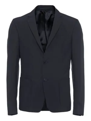 PRADA Prada Technical Poplin Single-Breasted Jacket