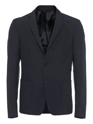 PRADA Prada Technical Poplin Single-Breasted Jacket