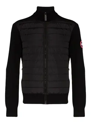 Canada Goose Hybridge Wool-panelled Padded Jacket - Black