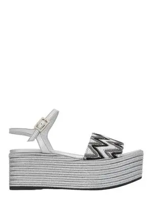 MADISON.MAISON Woven Leather 50mm Wedges