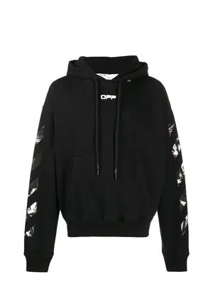 Off-White Caravaggio Print Hoodie - Black