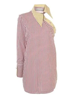 Silvia Tcherassi Striped Asymmetric Shirt - Multicolour