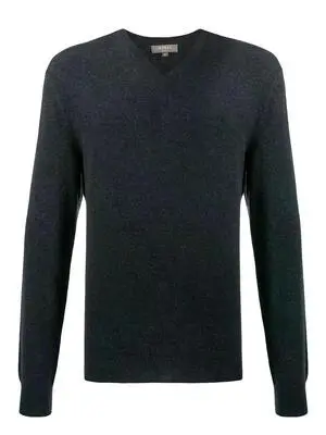 N.peal N.Peal The Burlington V-Neck Jumper Grey