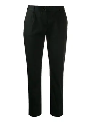 Dolce & Gabbana Cropped Tailored Trousers - Black