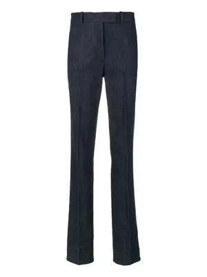 Calvin Klein Contrast Panel Straight Leg Jeans - Blue