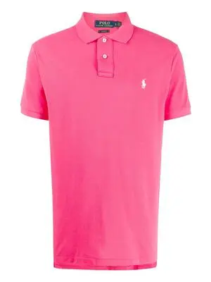Polo Ralph Lauren Embroidered Logo Polo Shirt Pink