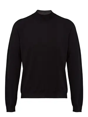 Prada Fitted Turtle-neck Sweater - Black