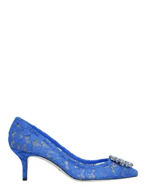 Dolce & Gabbana Bellucci 60mm Lace Pumps - Blue