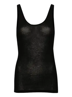 Saint Laurent Jersey Tank Top - Black
