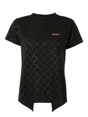 COUNTY OF MILAN Printed Open Back T-Shirt