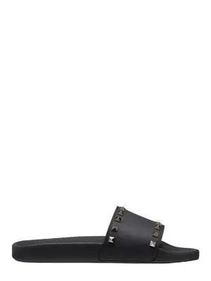 Valentino Garavani Rubber Slides - Black