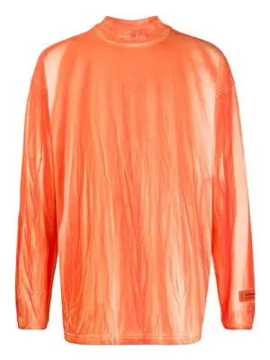 HERON PRESTON Stonewashed Turtleneck Top