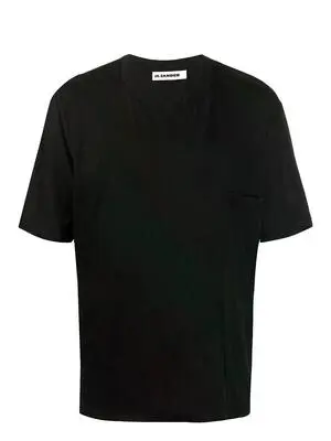 JIL SANDER Boxy-fit Patch Pocket T-shirt - Black
